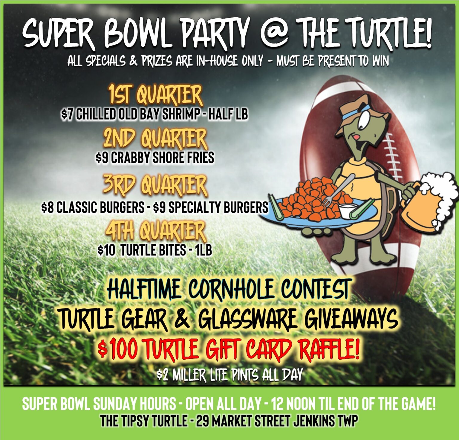 Home - Tipsy Turtle Pub | Sports Bar | Catering | NEPA